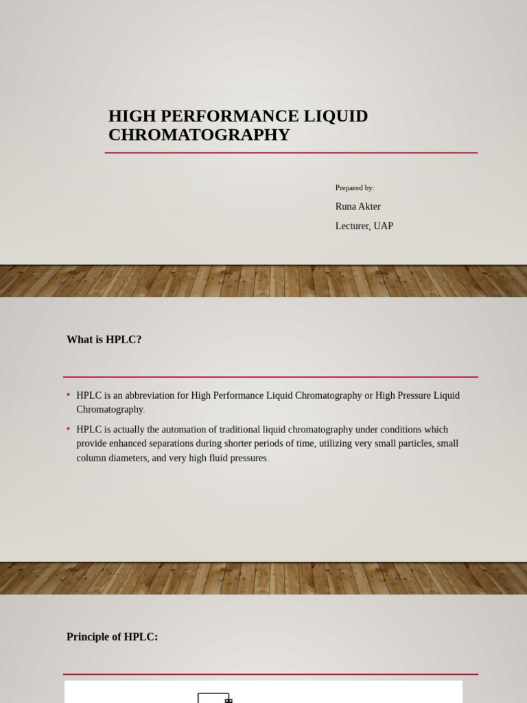 HPLC Overview and Sample Preparation | PDF | High Performance Liquid ...