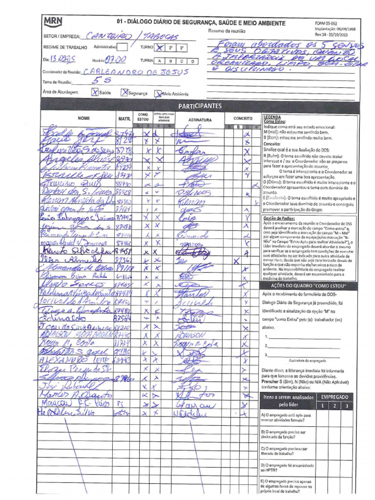 Lista Presença5 | PDF