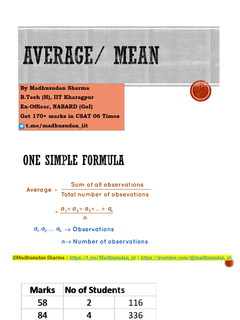 Lec 9 Average | PDF