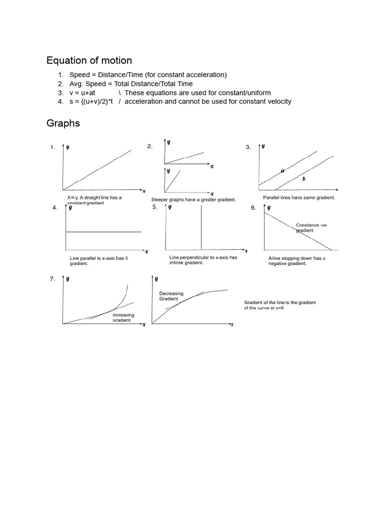 Equation of Motion | PDF