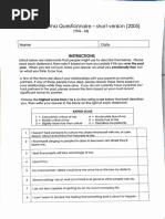 Young Schema Questionnaire - Ysq - S3 | PDF | Social Psychology ...