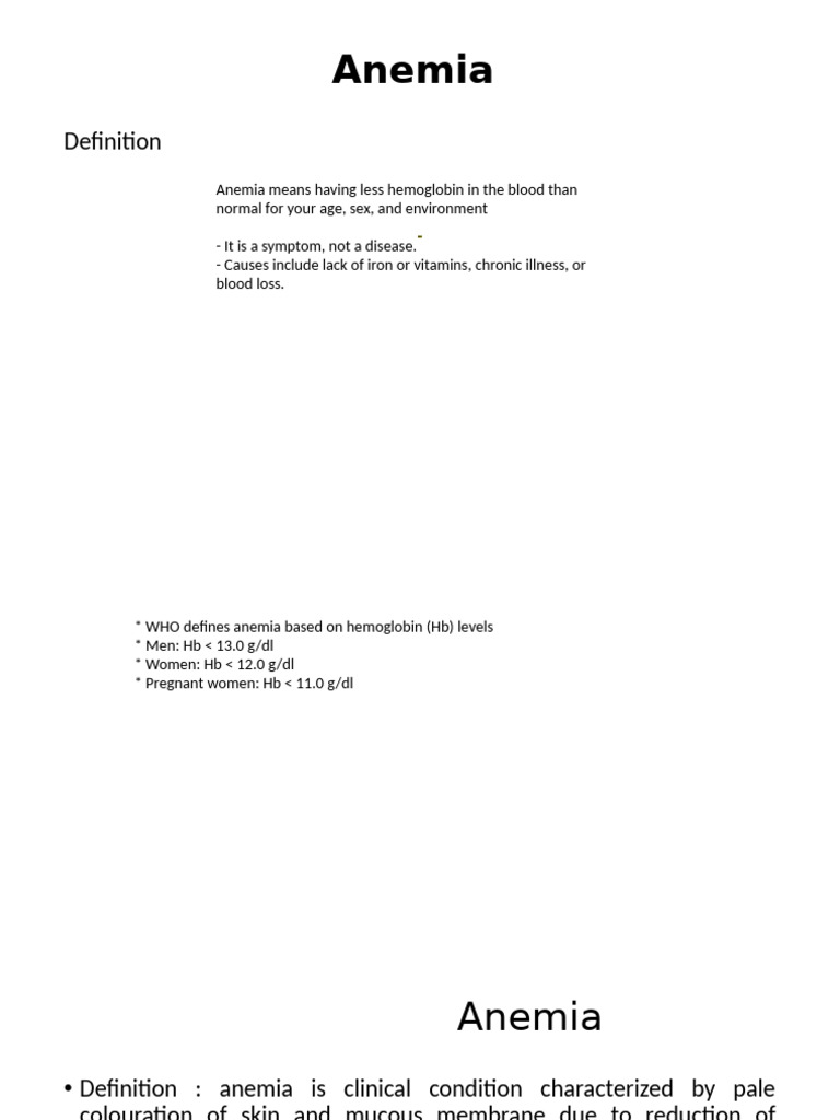 Lecture - 2 Hematology Anemia IDA | PDF