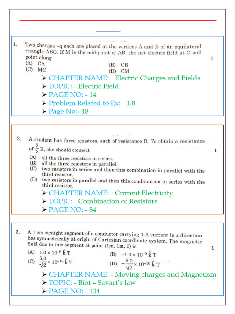 SET - 1 PHYSICS CBSE Board Exam 2025 Question Paper Analysis | PDF ...