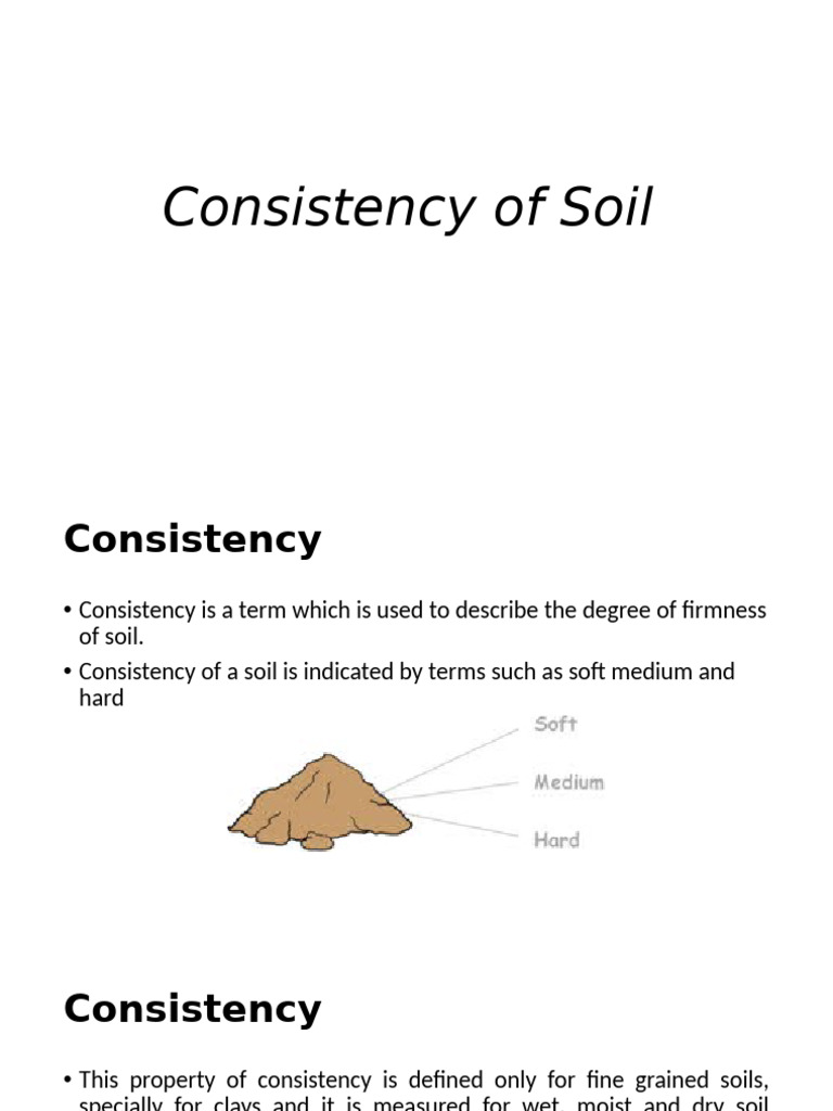 Understanding Soil Consistency Limits | PDF | Applied And ...