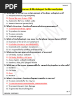 Session 11 Life Sciences Learner Notes Nervous System Ammended | PDF ...