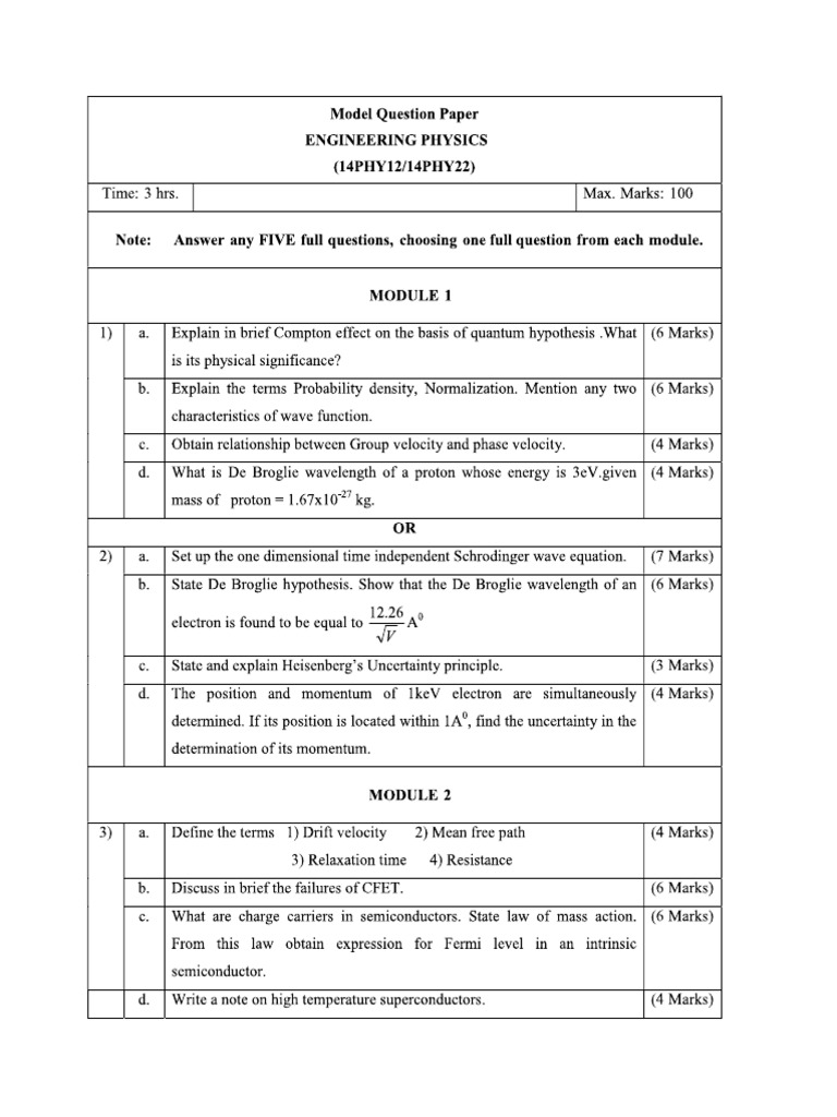 Physics 1st Sem | PDF
