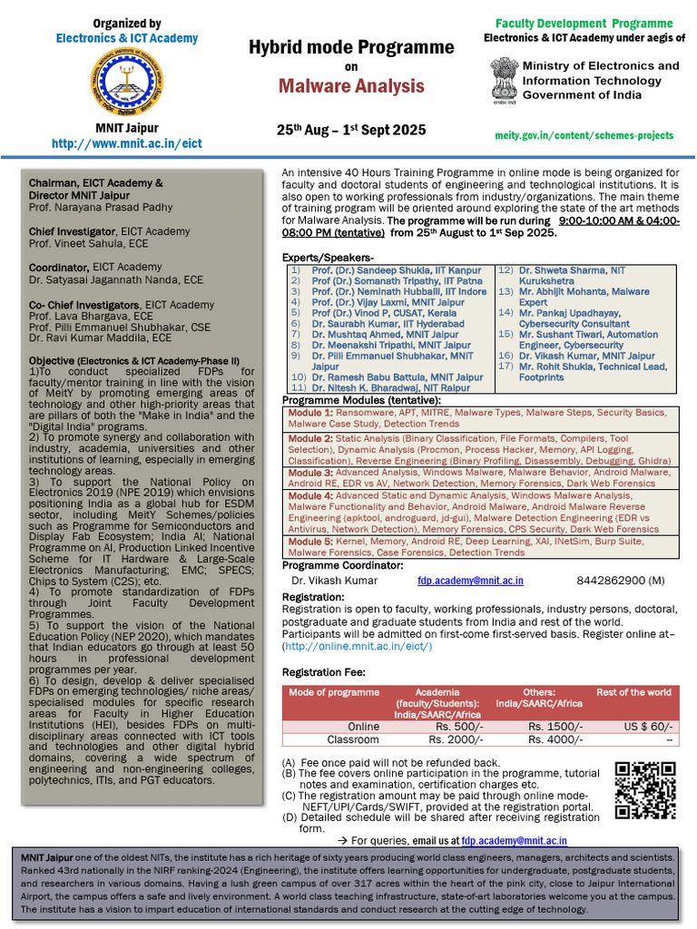 Brochure MalwareAnalysis | PDF | Malware | Android (Operating System)