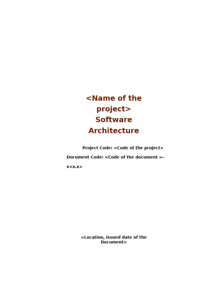 Template Architecture Design | PDF | Software Architecture | Use Case