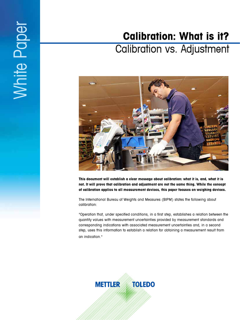 Understanding Calibration vs. Adjustment | PDF | Calibration | Measurement