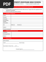 Grade 8 Application Form 2026 WHS | PDF