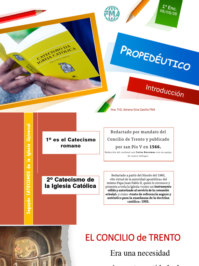 1º Enc. Propedeutico 2025 | PDF | Concilio Vaticano II | Iglesia Católica
