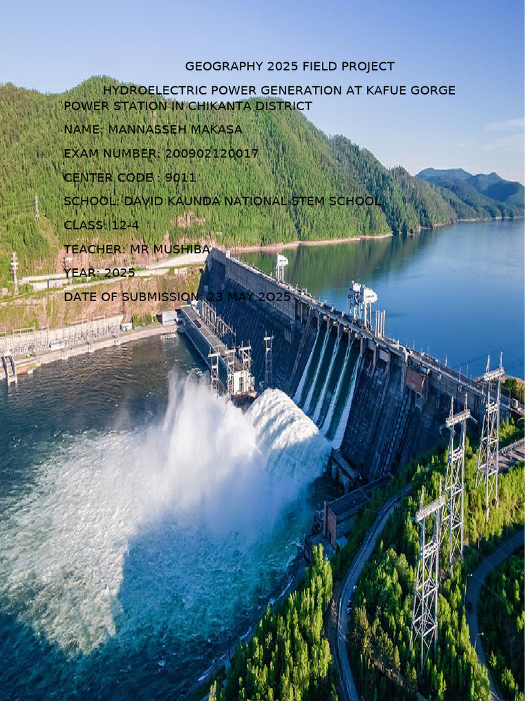 Geography 2025 Field Project | PDF | Hydroelectricity | Power Station