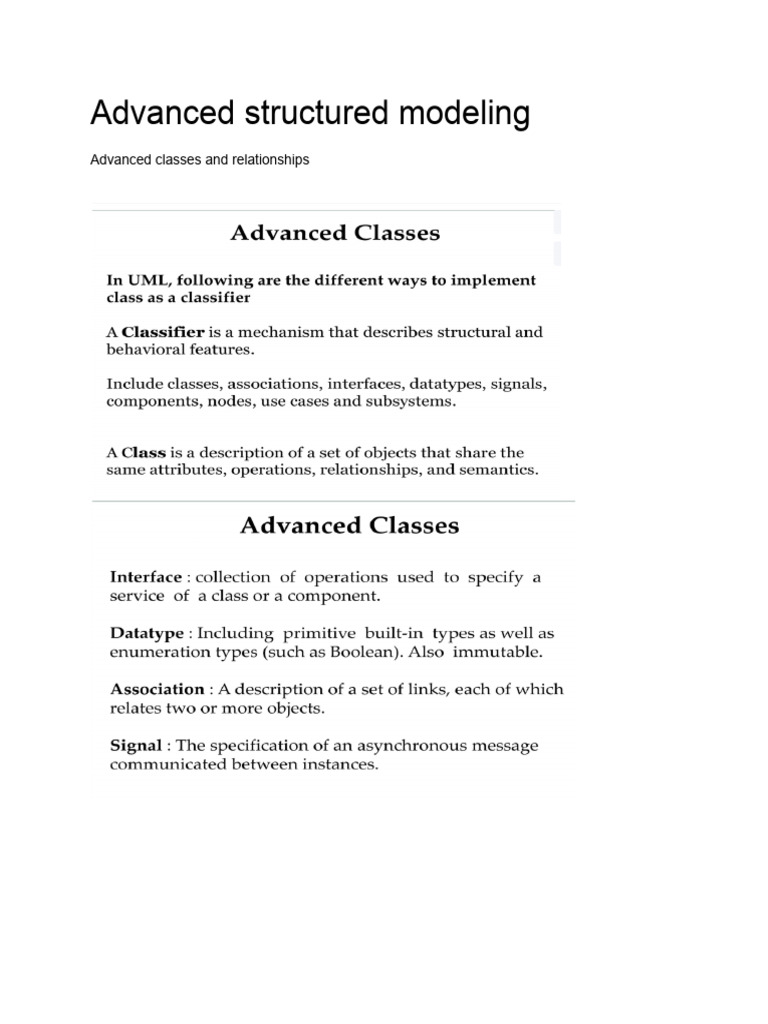 Advanced Structural Modeling | PDF