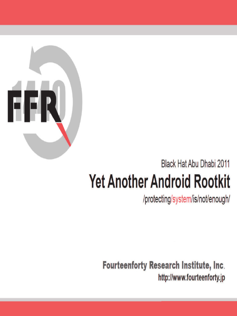 Yet Another Android Rootkit | PDF | Android (Operating System) | Booting