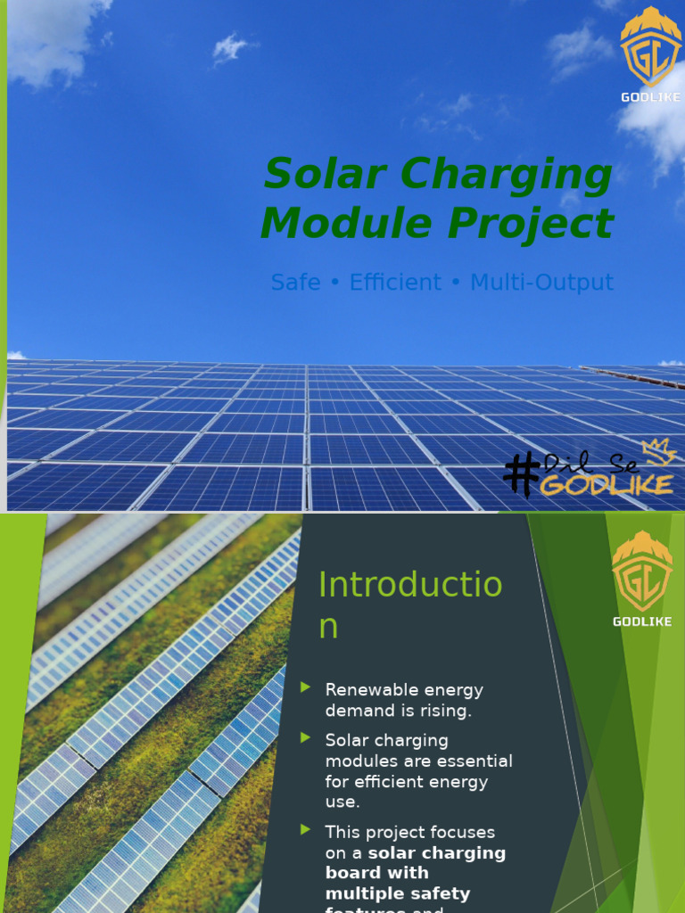 Solar Charging Module with Safety Features | PDF | Solar Panel | Light ...