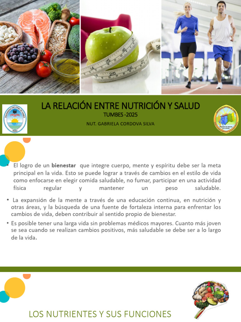 La Relación Entre Nutrición y Salud | PDF | Nutrición | Dieta y nutrición