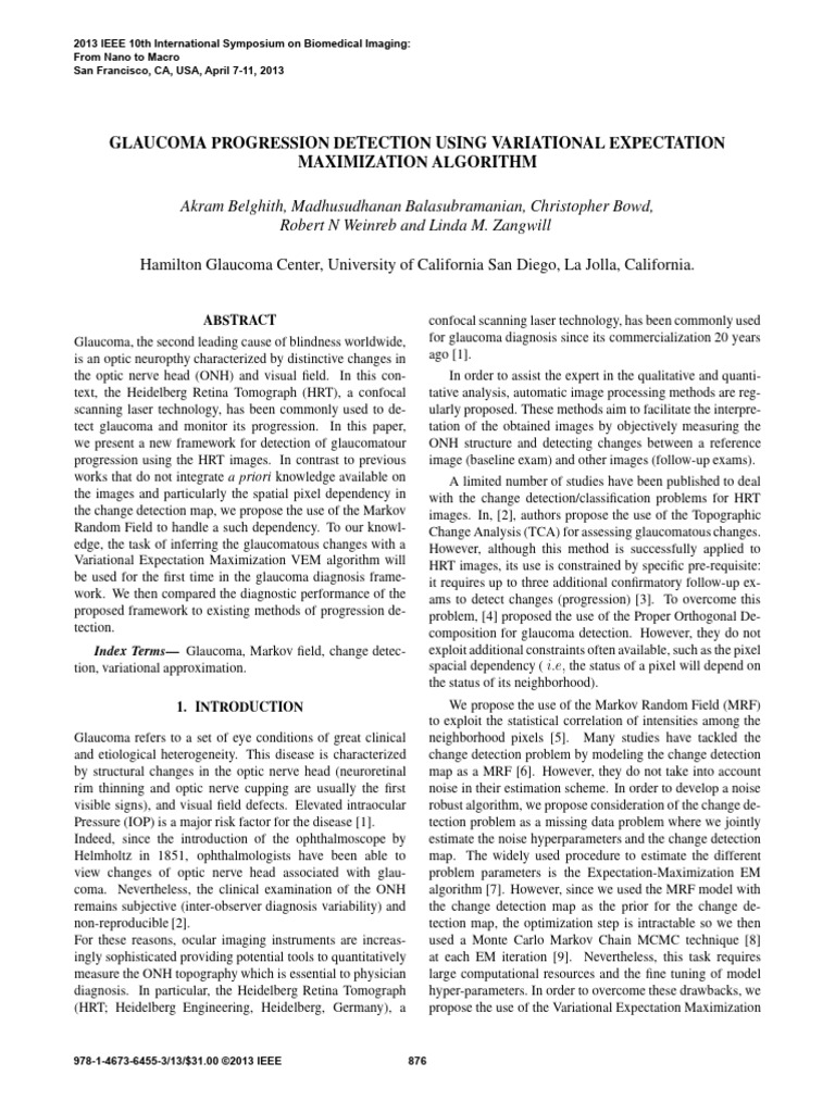 Glaucoma Progression Detection Using Variational Expectation ...