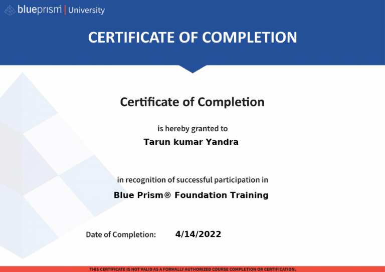 180 - 14 - 269739 - 1649910680 - BPU Course Completion Certificate | PDF