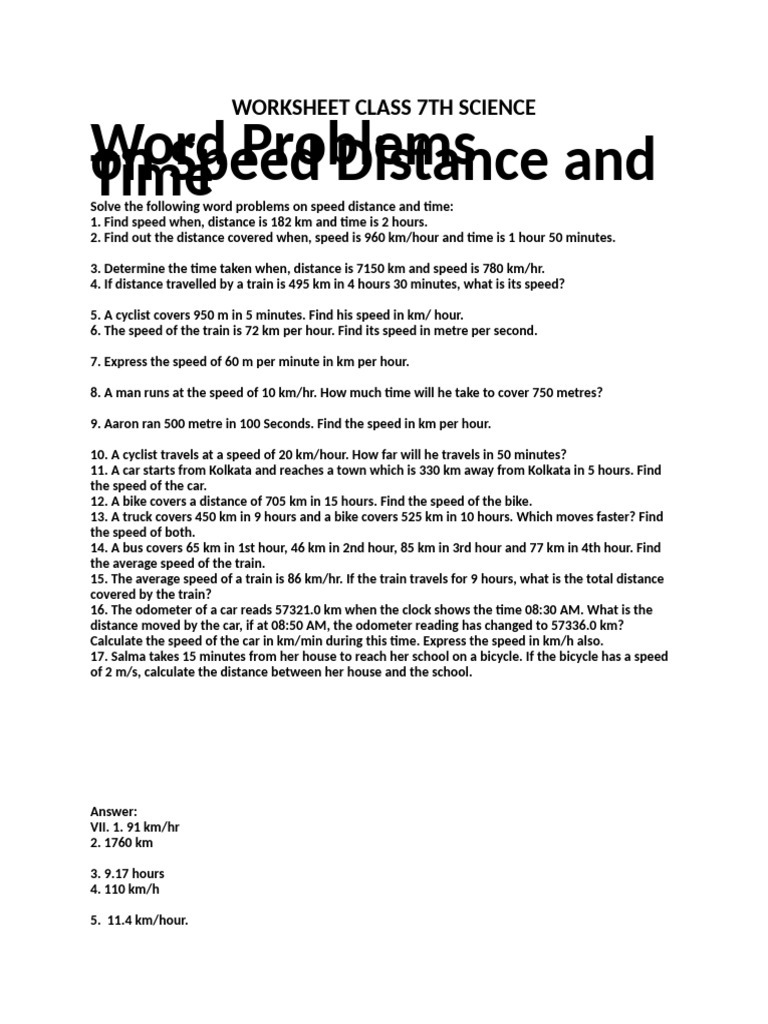 Worksheet Class 7th Science | PDF