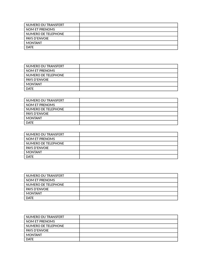Transfert RIA en Tunisie | PDF