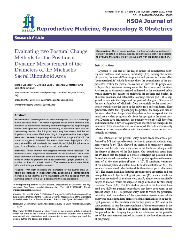 Postural Measurement of Sacral Area | PDF | Pelvis | Hip