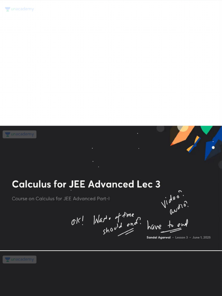 Calculus For JEE Advanced Lec 3 With Anno | PDF