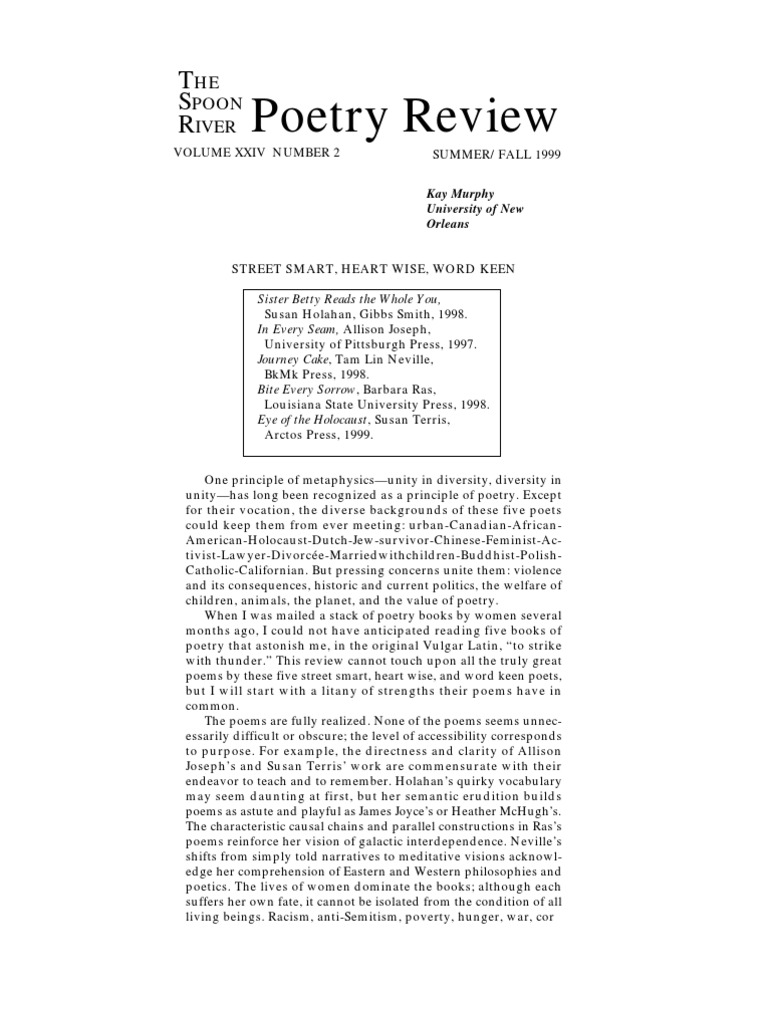 Poetic Voices: Unity in Diversity | PDF | Poetry