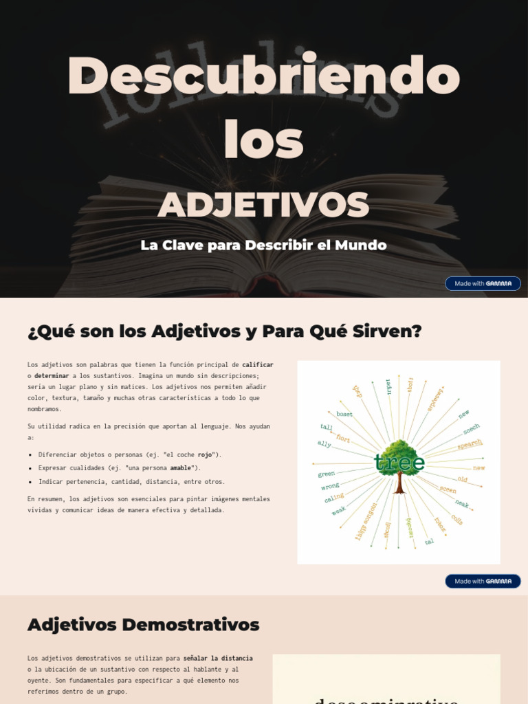 Guía Completa sobre Adjetivos en Español | PDF | Adjetivo | Lingüística