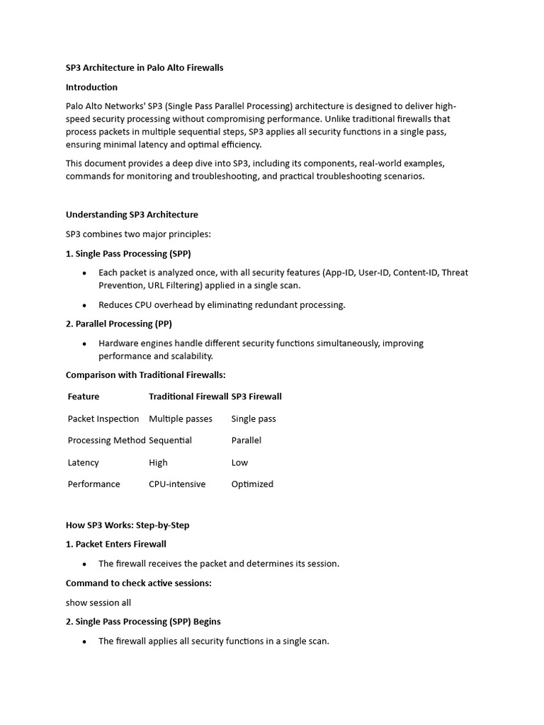 Day 8 SP3 Architecture in Palo Alto Firewalls | PDF | Firewall (Computing) | Transport Layer ...