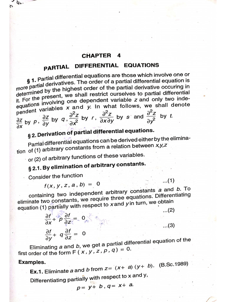 Allied Maths (Chapter-1) - Partial Differentiation | PDF