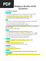 AQA GCSE Religious Studies Revision Guide | PDF | Sacraments | Baptism