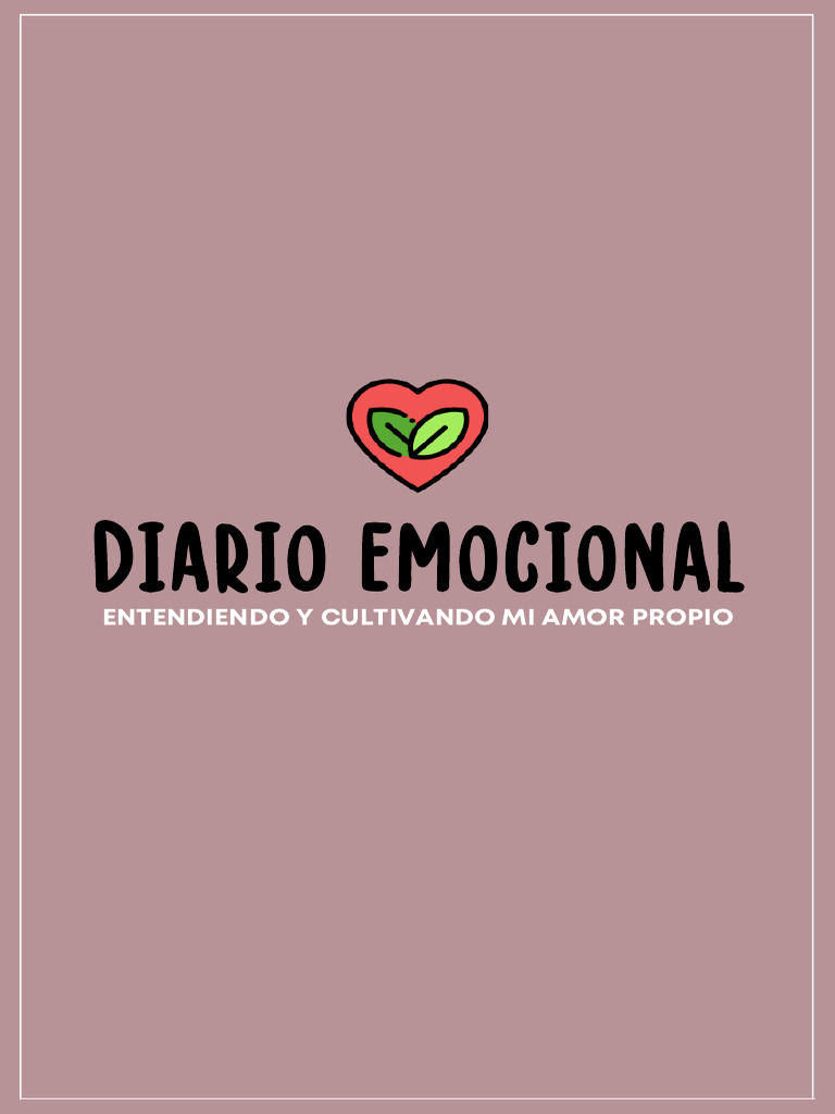 Diario de Autoconocimiento y Amor Propio | PDF | Autoestima | Las emociones