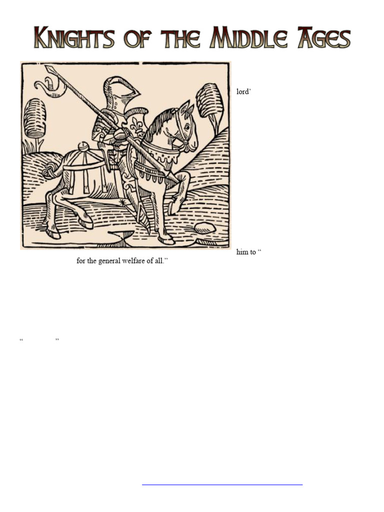Path to Knighthood and Tournaments | PDF | Knight