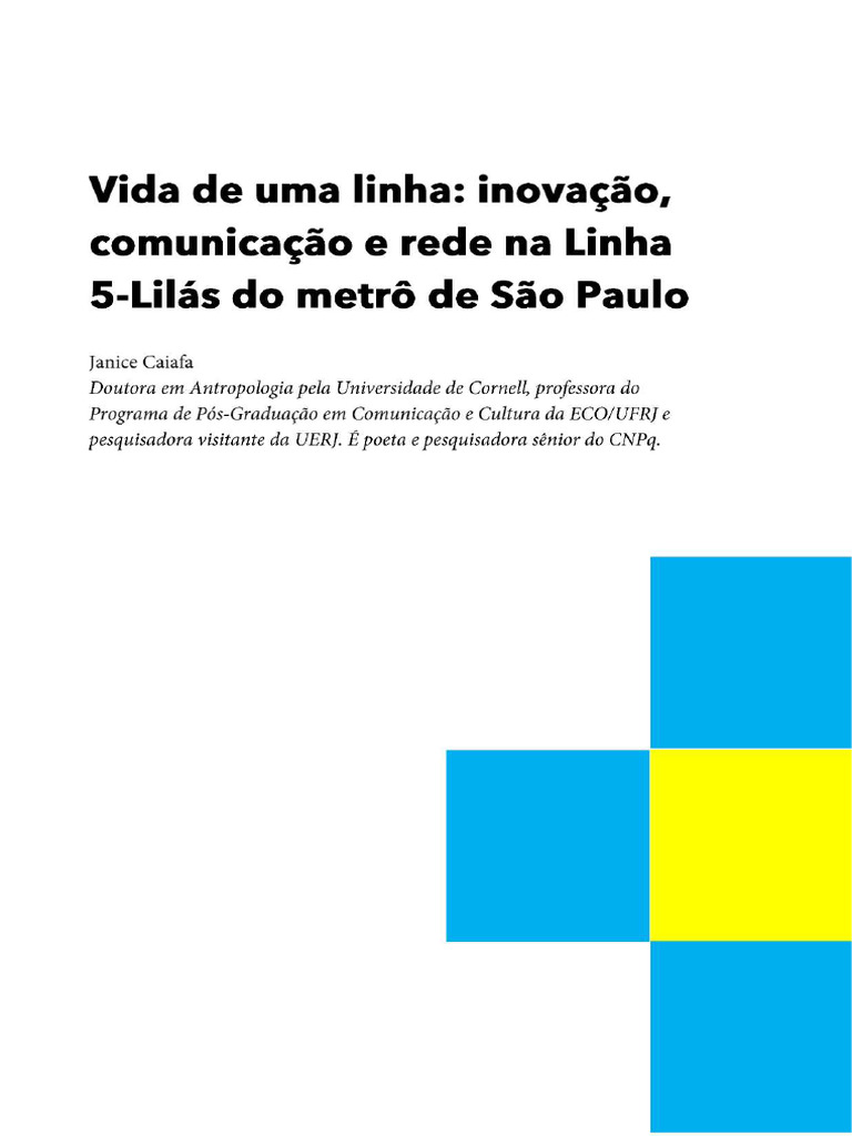 Vida de Uma Linha - Janice - Caiafa | PDF