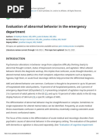 Guidelines for Acute Behavioural Disturbance | PDF | Emergency ...