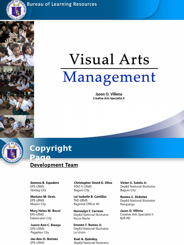 Visual Arts Management Guidelines | PDF | Image Editing | Human ...