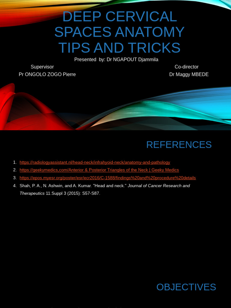 Deep Cervical Spaces Anatomy | PDF | Neck | Common Carotid Artery
