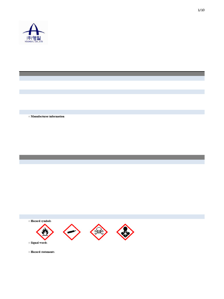 YL-802 Crack Check Penetrant Safety Data | PDF | Dangerous Goods | Fires