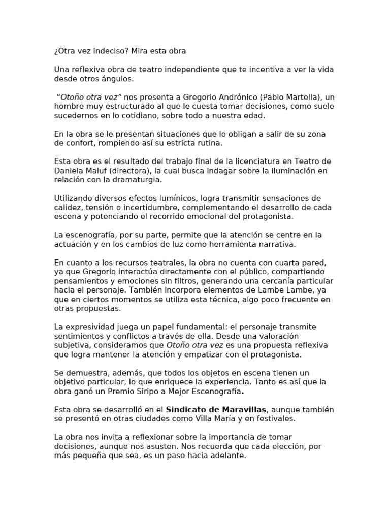 Otoño Otra Vez | PDF