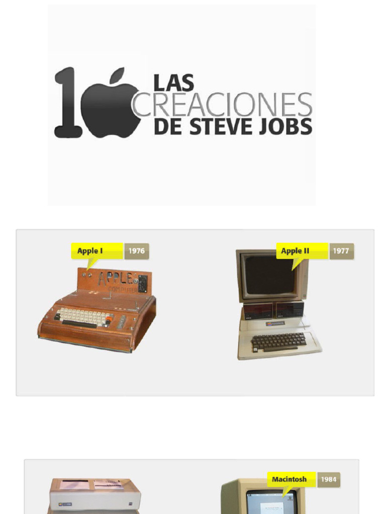 Innovaciones clave de Steve Jobs en Apple | PDF