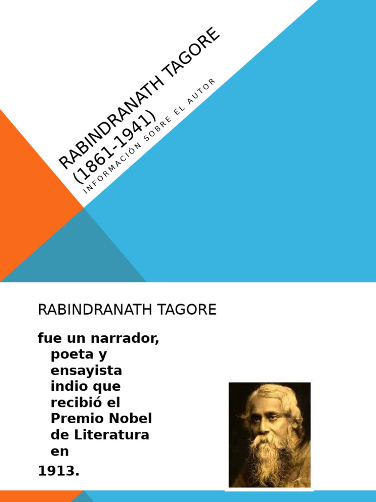 Biografía de Rabindranath Tagore | PDF