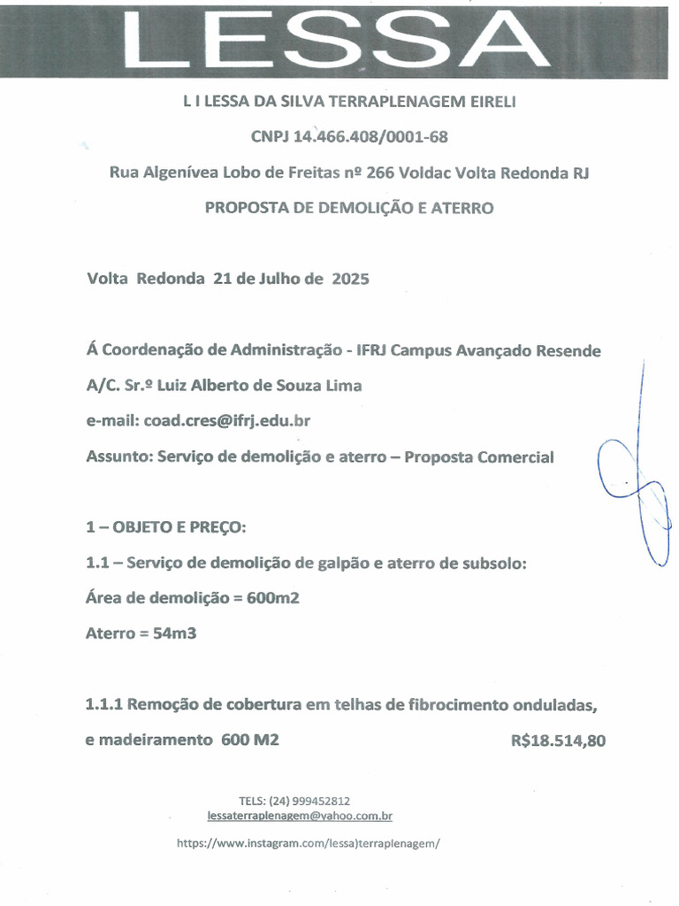 Proposta Lessa IFRJ Resende | PDF