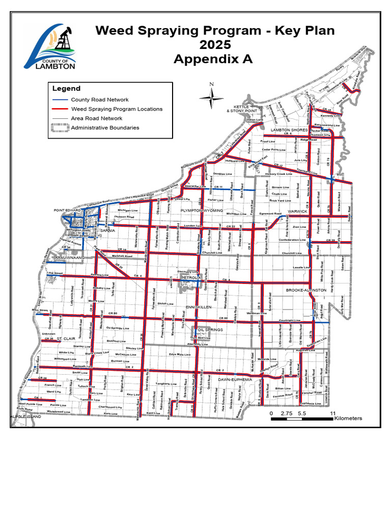 Weed Spraying Program Map 2025 | PDF