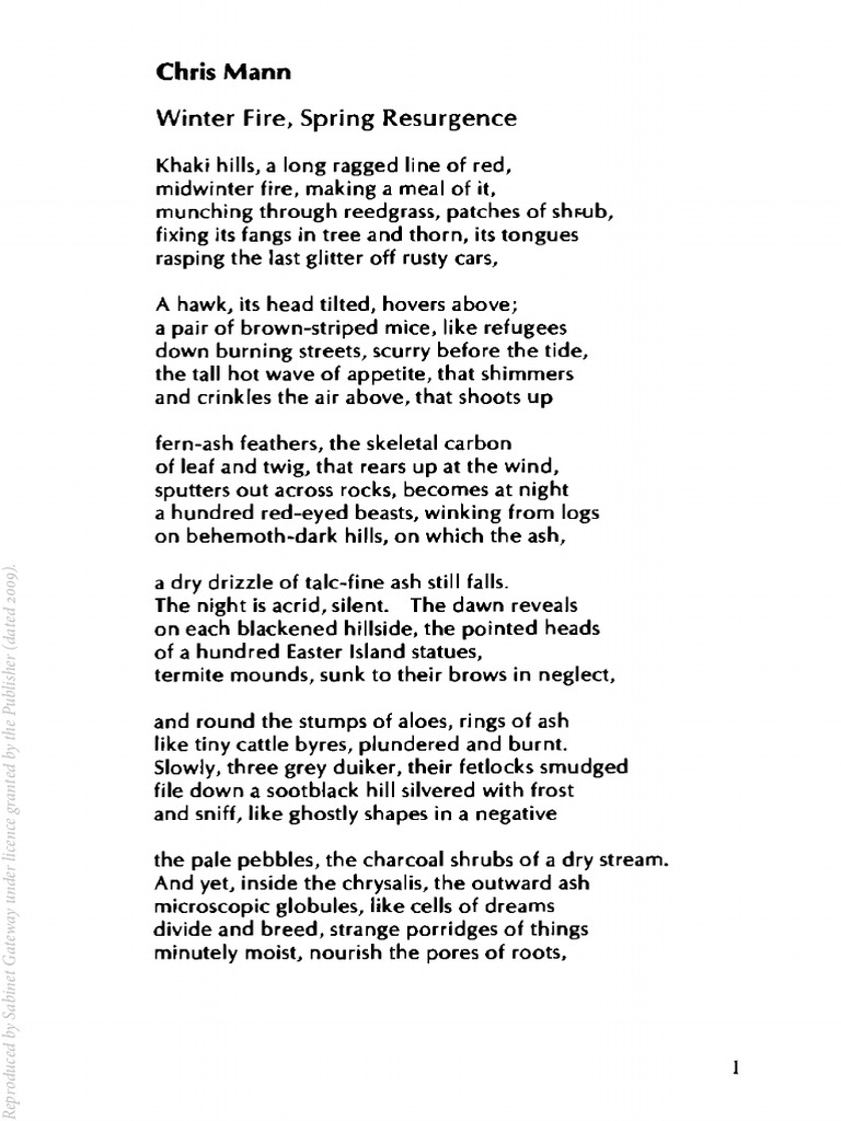 Poetic Reflections on Nature and Life | PDF