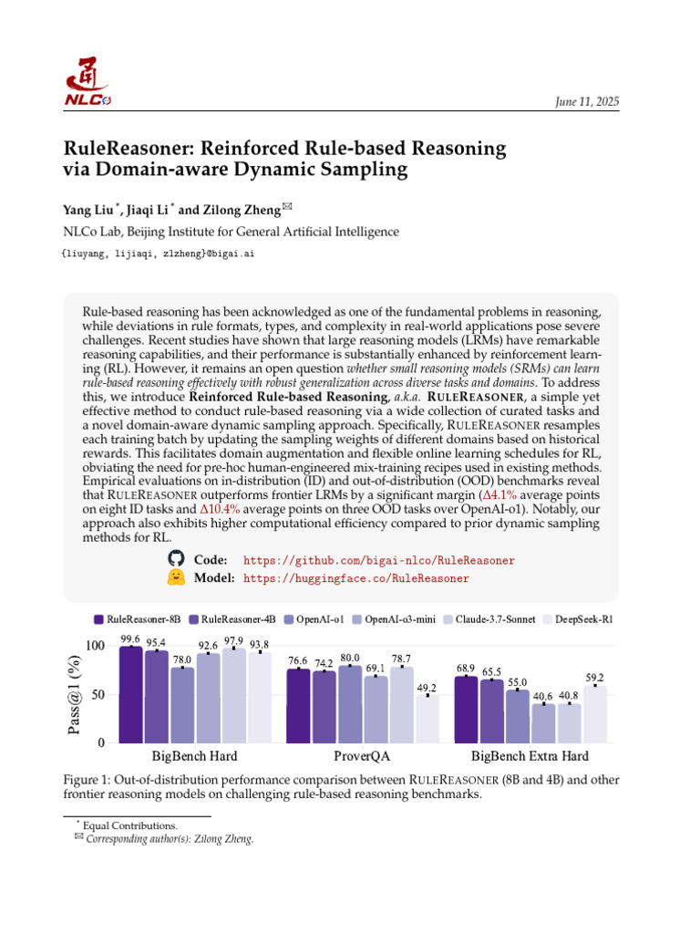 Rulereasoner: Reinforced Rule-Based Reasoning Via Domain-Aware Dynamic ...
