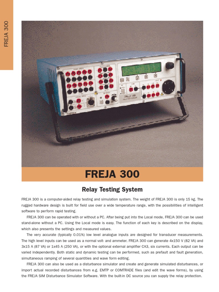 FREJA 300 English | PDF | Amplifier | Relay