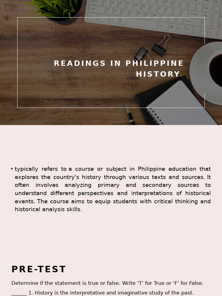 Philippine History Course Overview | PDF | Primary Sources | Witness