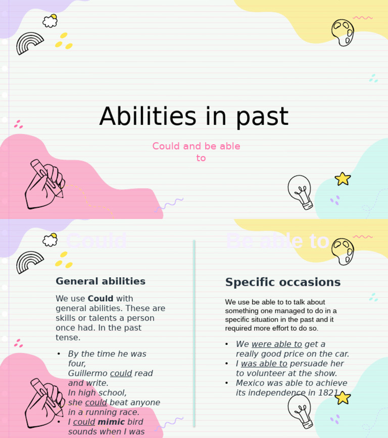 Abilities in Past | PDF