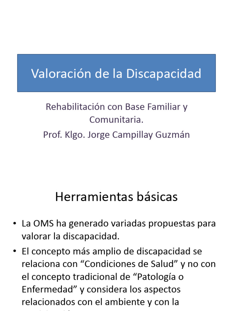 RBC U I 2 CIF Evaluación Discapacidad | PDF | Invalidez