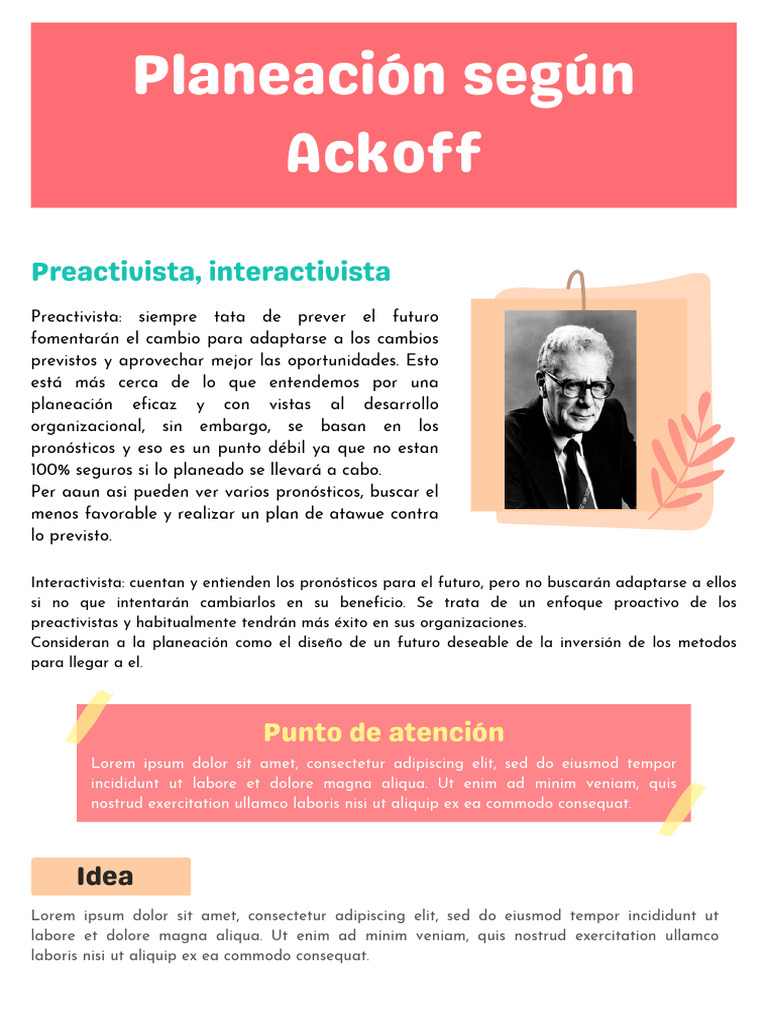 Estilos de Planeación según Ackoff | PDF